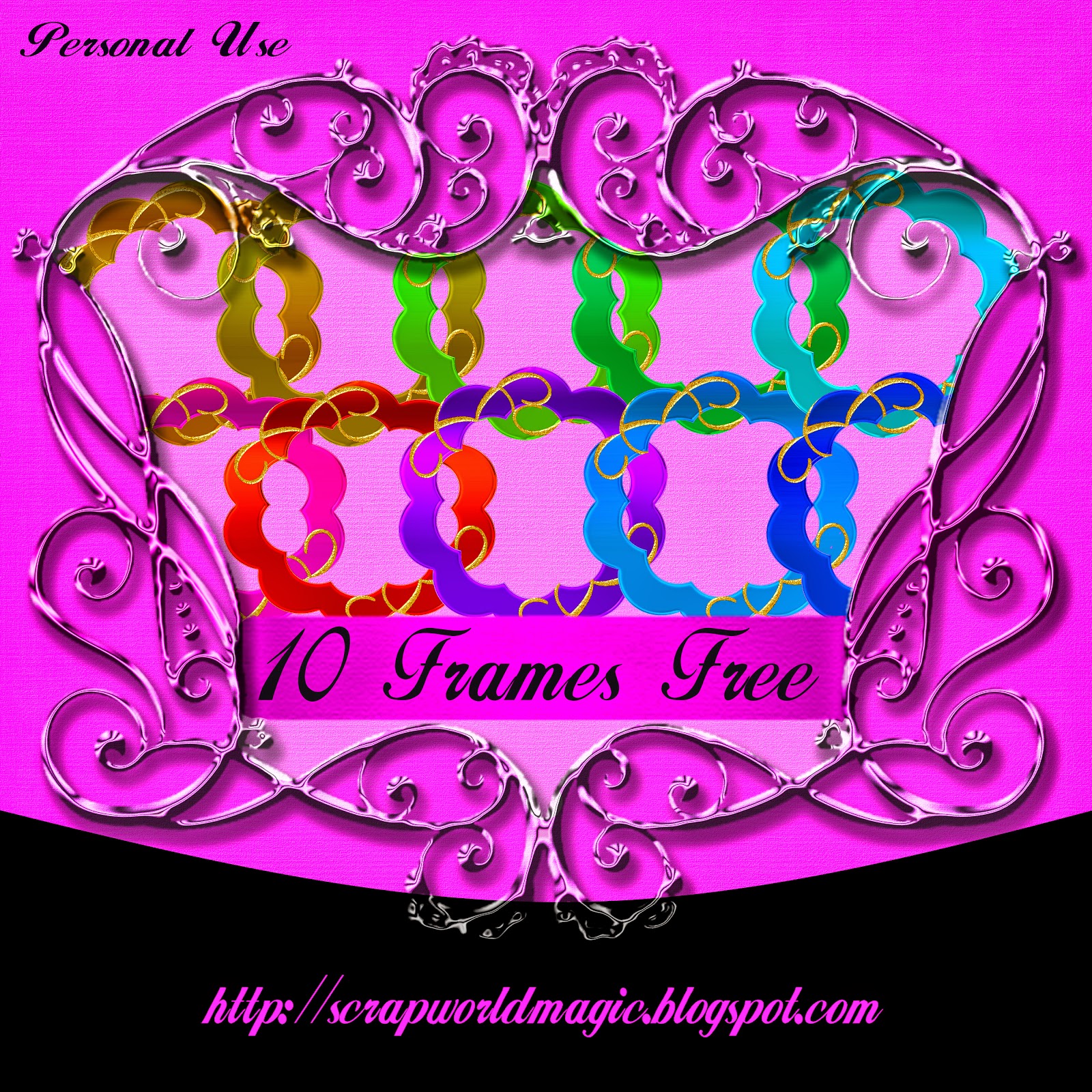 Gitka Scrap Design: 10 Frames png Free