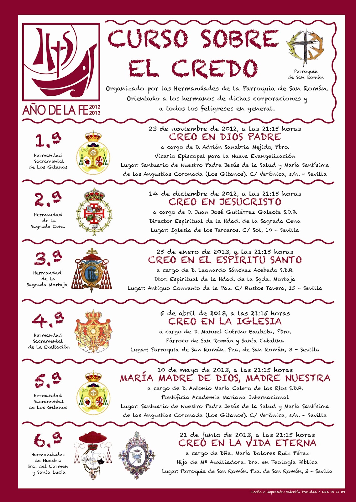 Hermandad de Santa Lucía, Virgen y Mártir: Año de la Fe. Curso ...