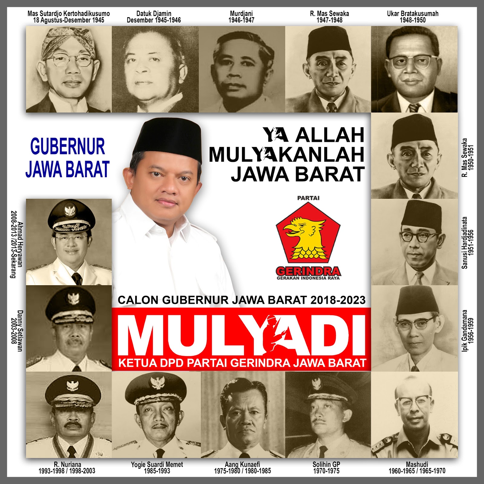MULYADI CALON GUBERNUR JAWA BARAT 2018