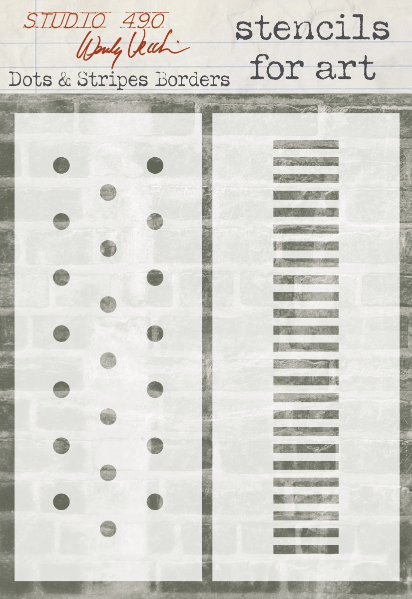 Studio 490: stained, stamped & stenciled art journal pages...