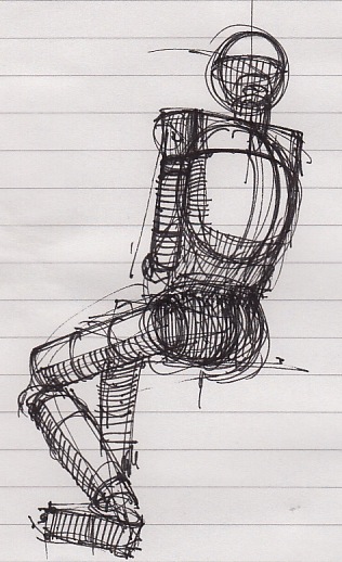 Louis learns to draw: Figure construction