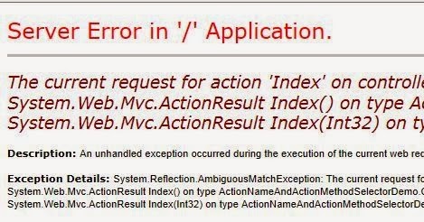 Programmer's Note Book: ASP.NET MVC: ActionNameSelector and ActionMethodSelector (or another ...