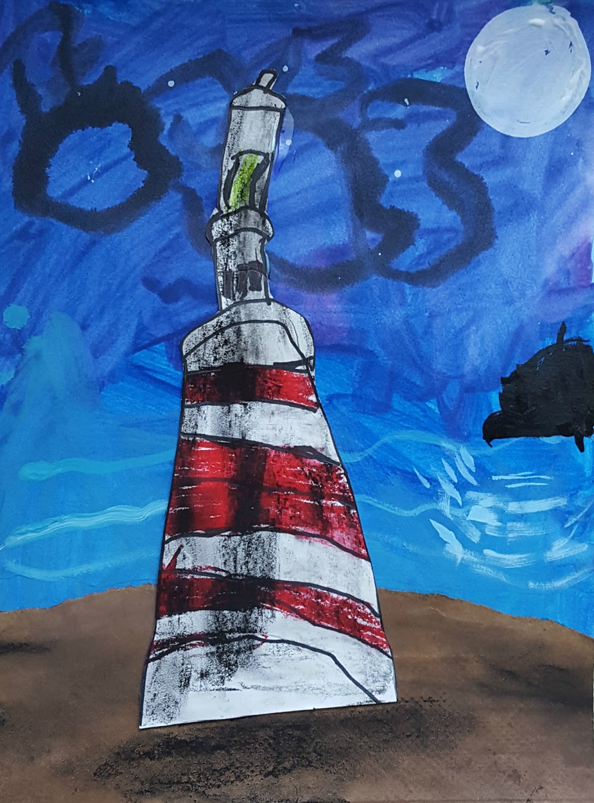 MaryMaking: Lighthouse Collages