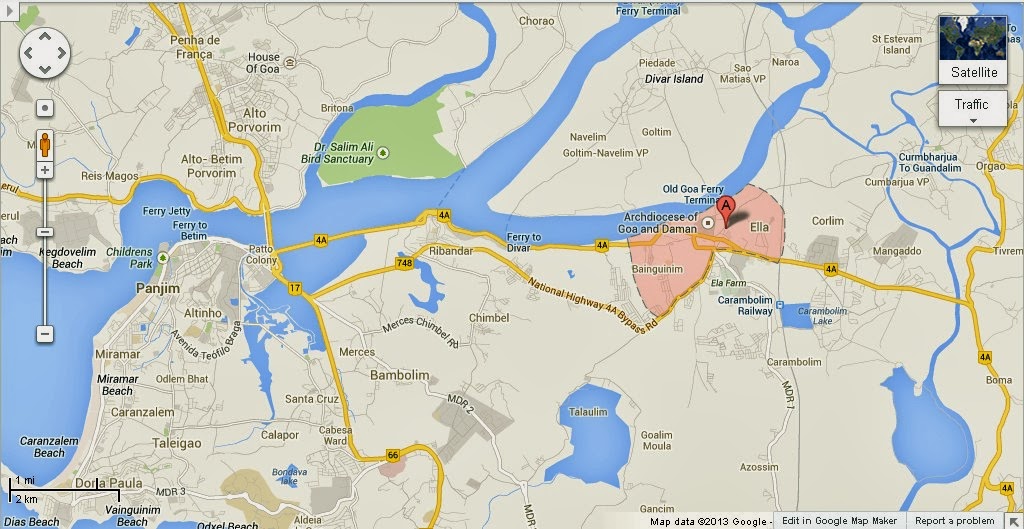 Old Goa Map ~ EXODOINVEST