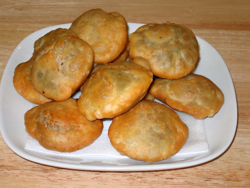 Food Items: Kachori and Samosa