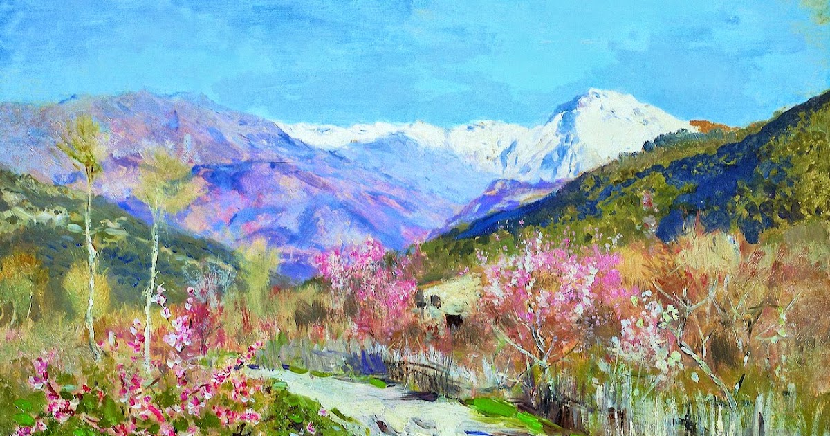 Isaac Levitan | Spring in Italy, 1890 | Masterpiece | Tutt'Art@