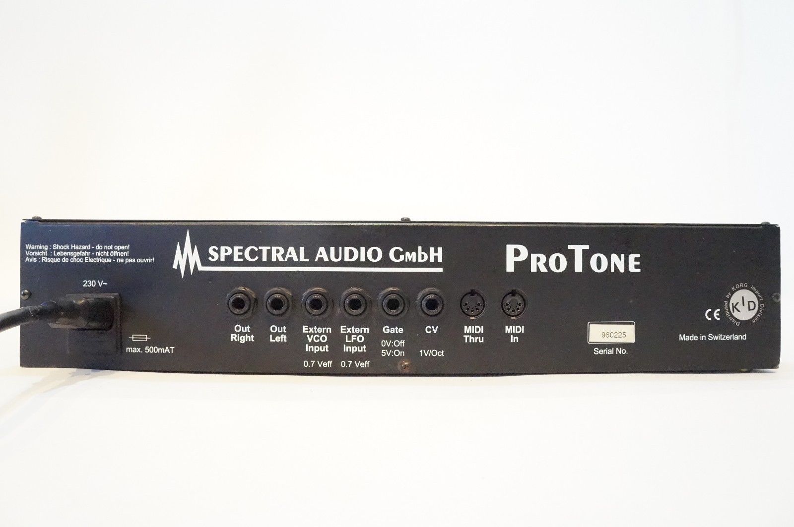 MATRIXSYNTH: SPECTRAL AUDIO ProTone MIDI Analog Synthesizer SN 960225