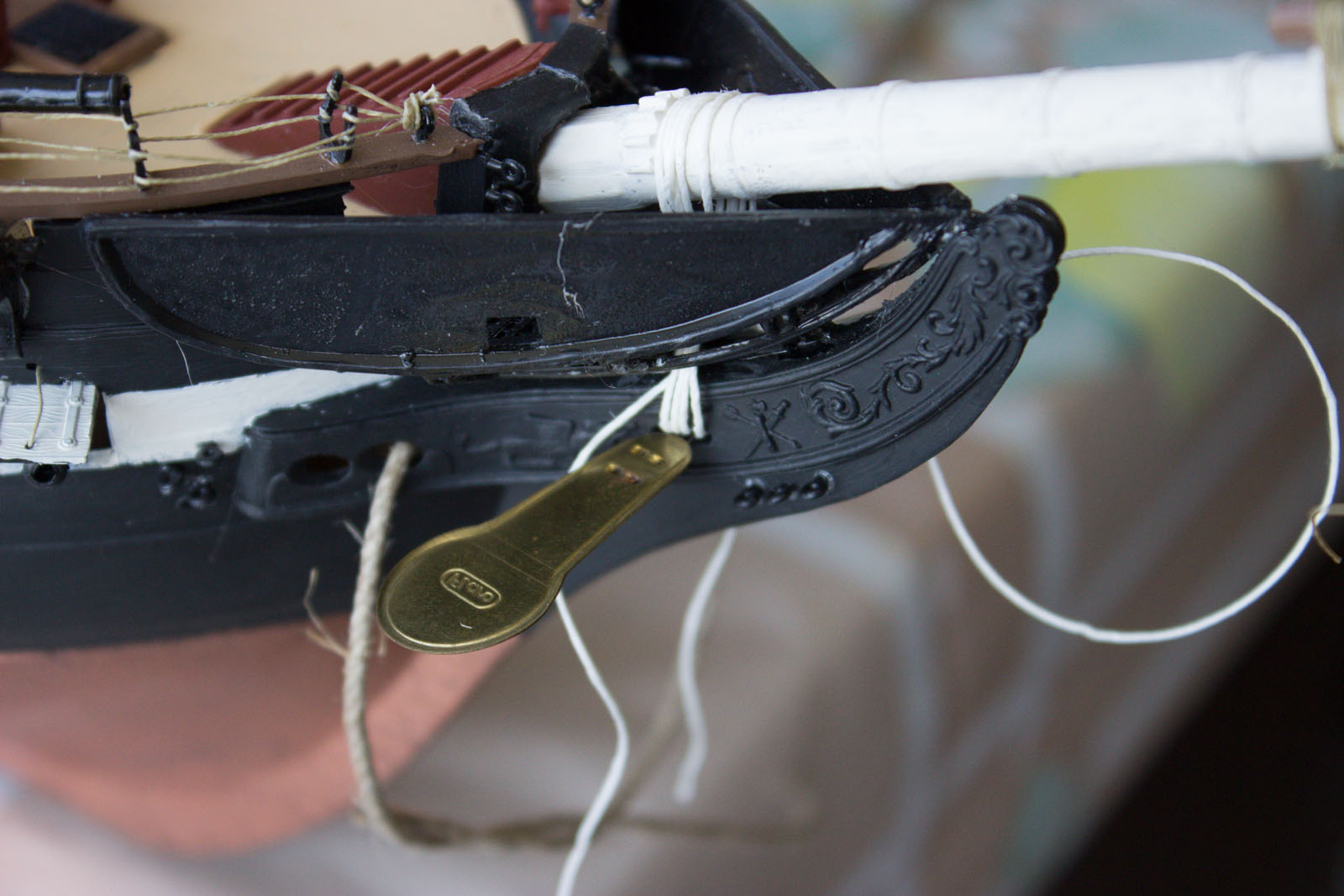 Sailing Ship Models: USS Constitution - The Bowsprit