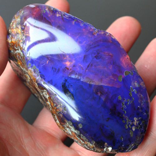 100% Natural Polished Mexican Blue Amber Collection Rough Specimen YPB2