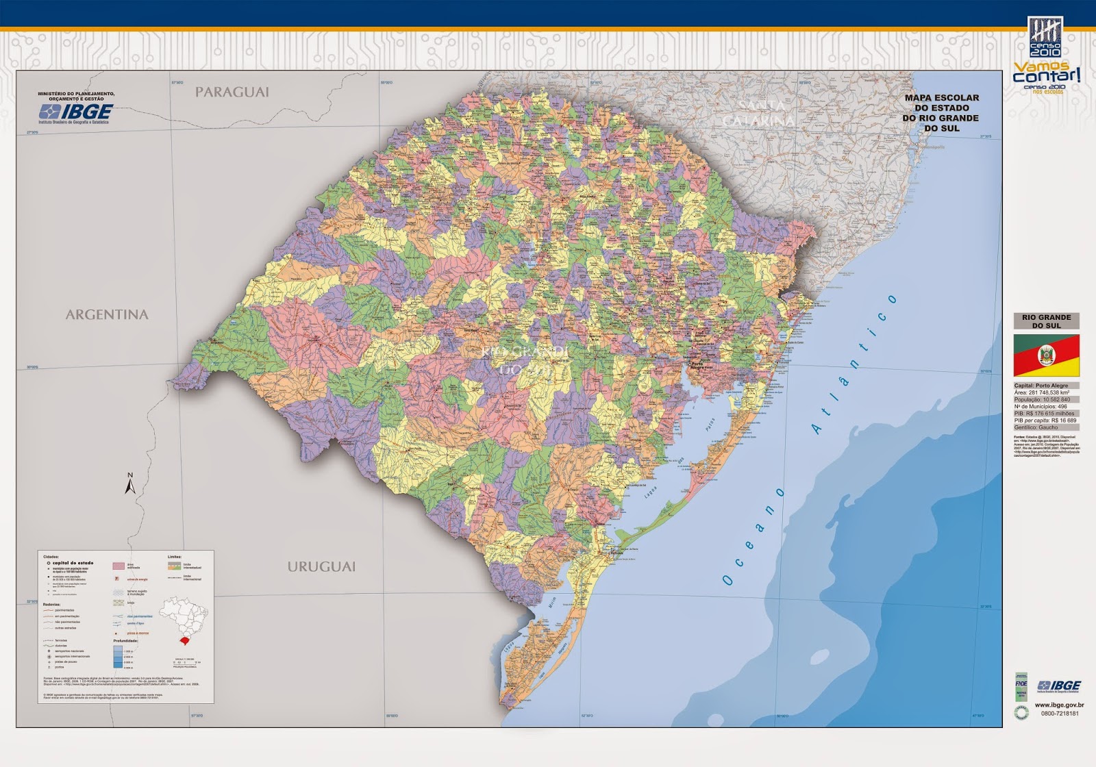 Mapas do Brasil e dos Estados Brasileiros (IBGE)
