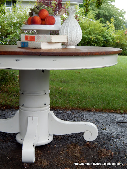 Number Fifty-Three: Gorgeous Stained & Painted Round Dining Table