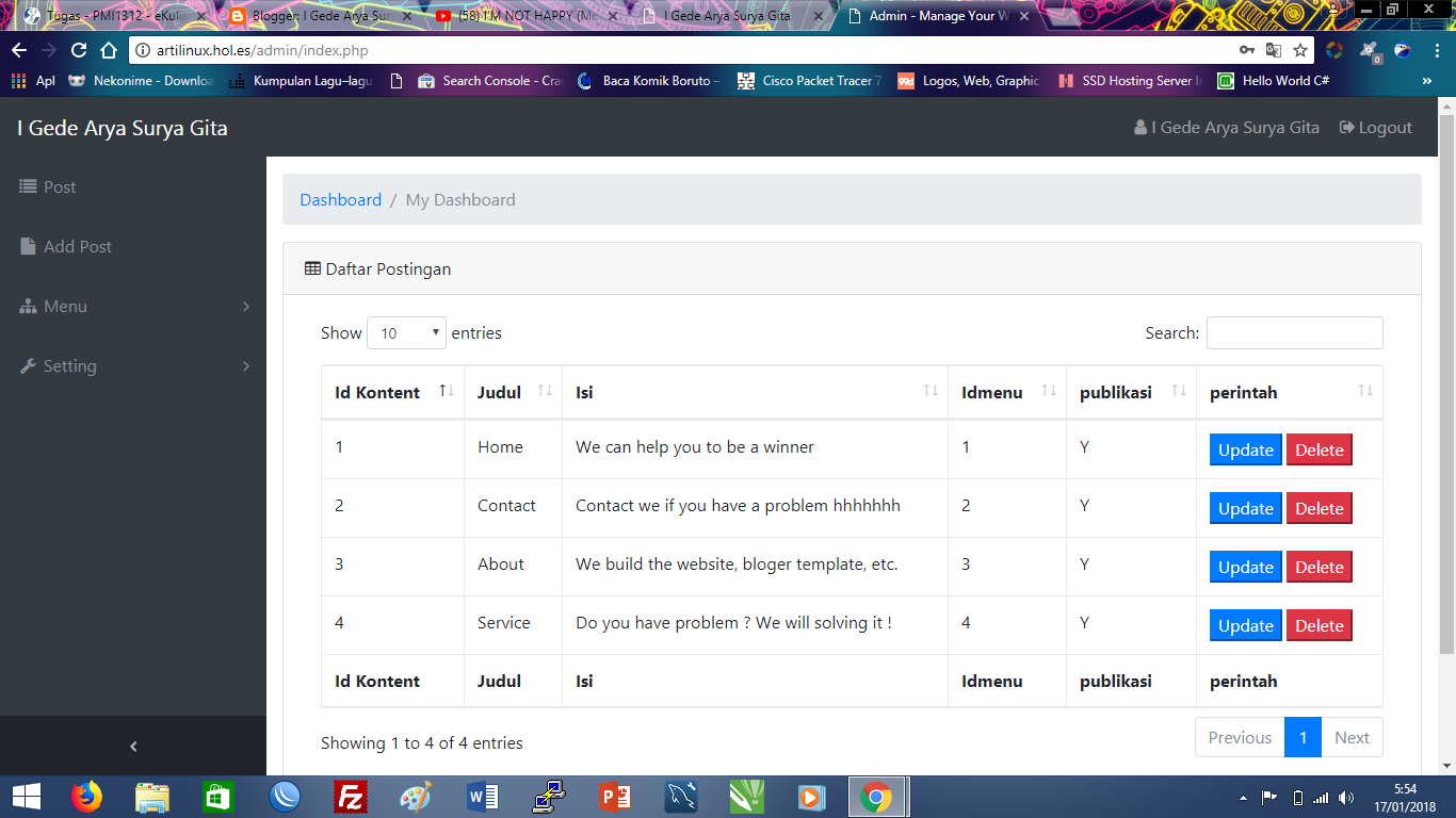 Membuat aplikasi web dinamis sederhana menggunakan PHP dan MySQL - I ...