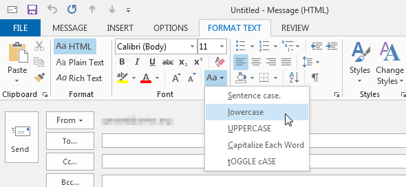 Michael's TechBlog: Outlook - Change text between upper, lower and ...