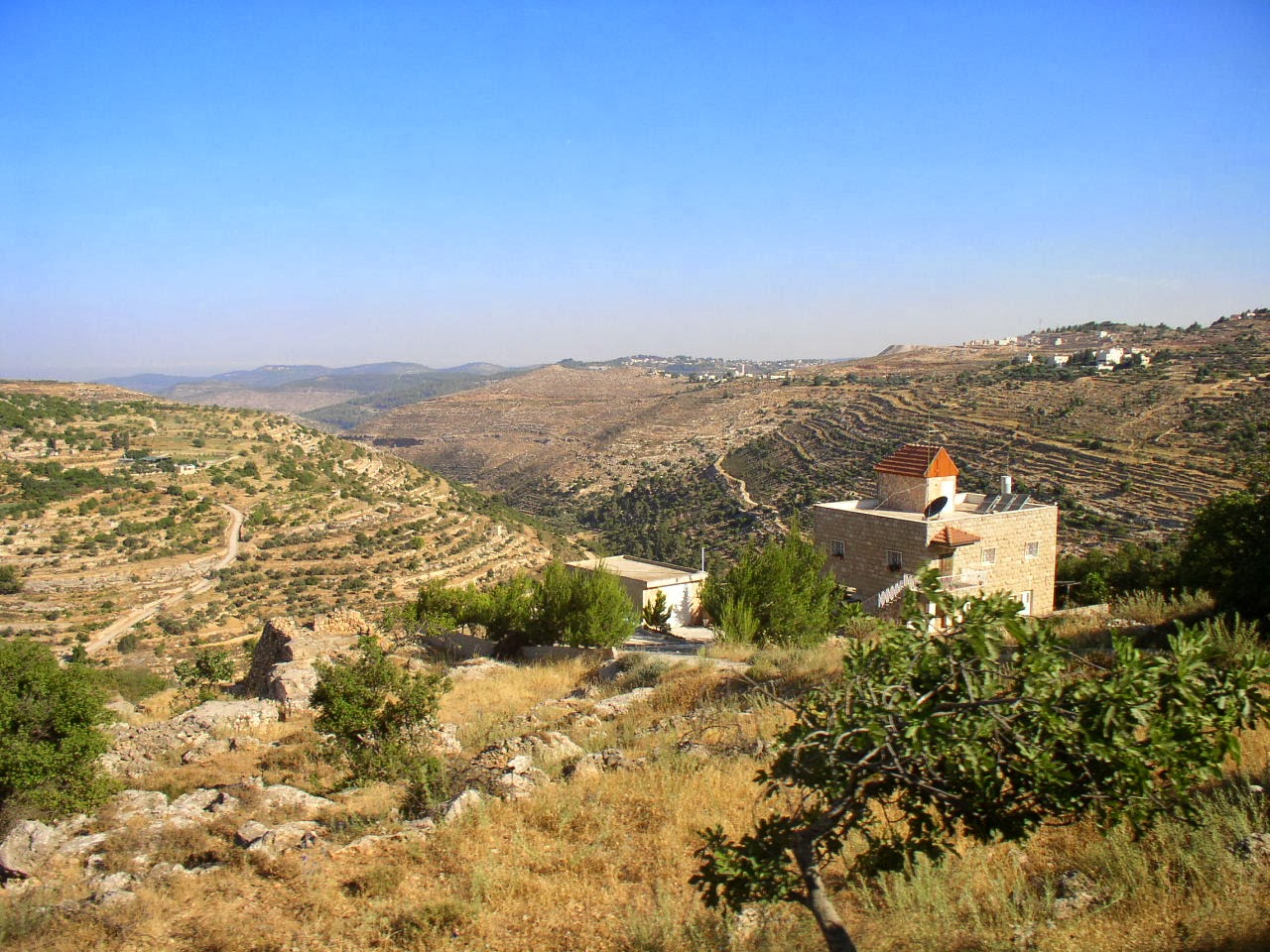 Lugares de la Biblia: Los arboles grandes Mamré en Hebrón