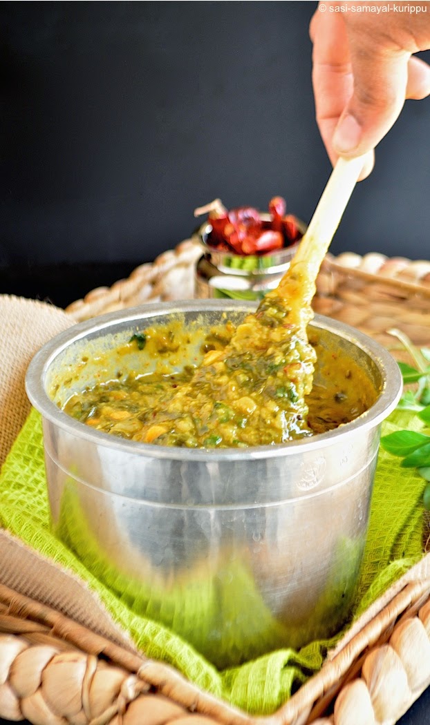 SASI'S KITCHEN: Palakura Pappu with Methi