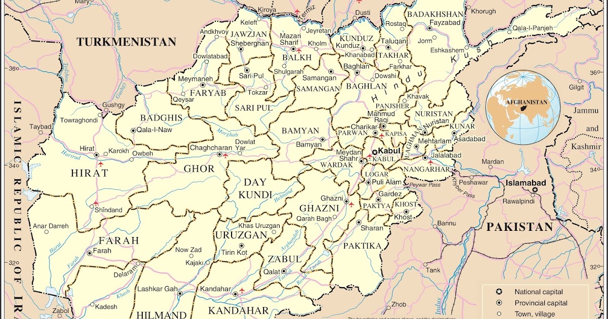Islamic Republic of Afghanistan Map