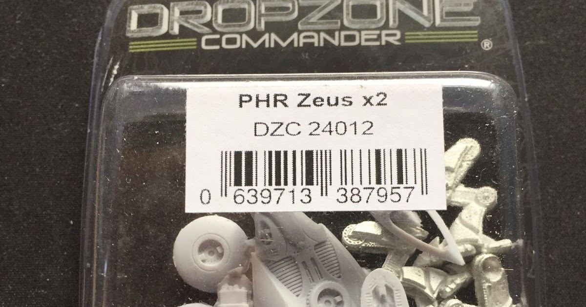 Kostka Domina: Unboxing Dropzone Commander PHR Zeus walker & Neptune ...