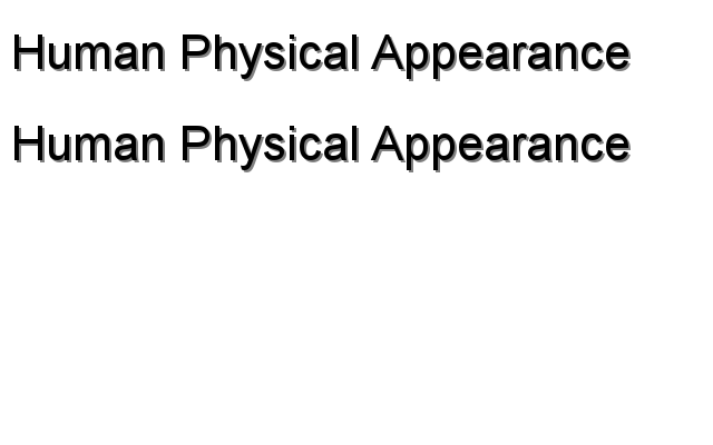 Human Physical Appearance