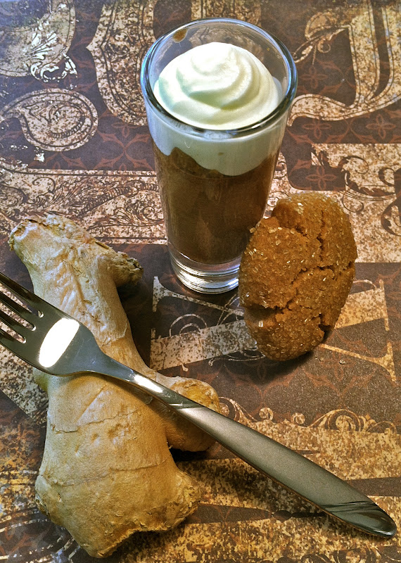 The Dilettante Chef: Chocolate Ginger Mousse with Orange Whipped Cream