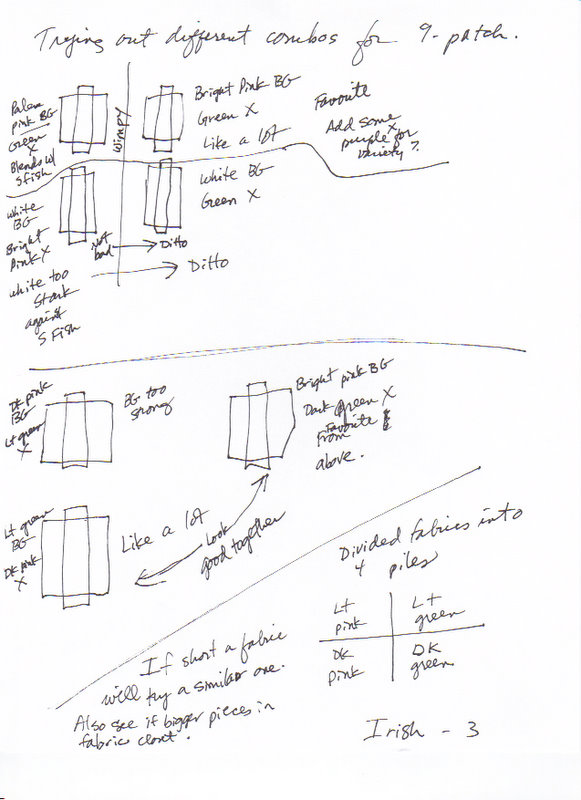 Traveling Quilter: Making the Wavy Nine-Patch Blocks