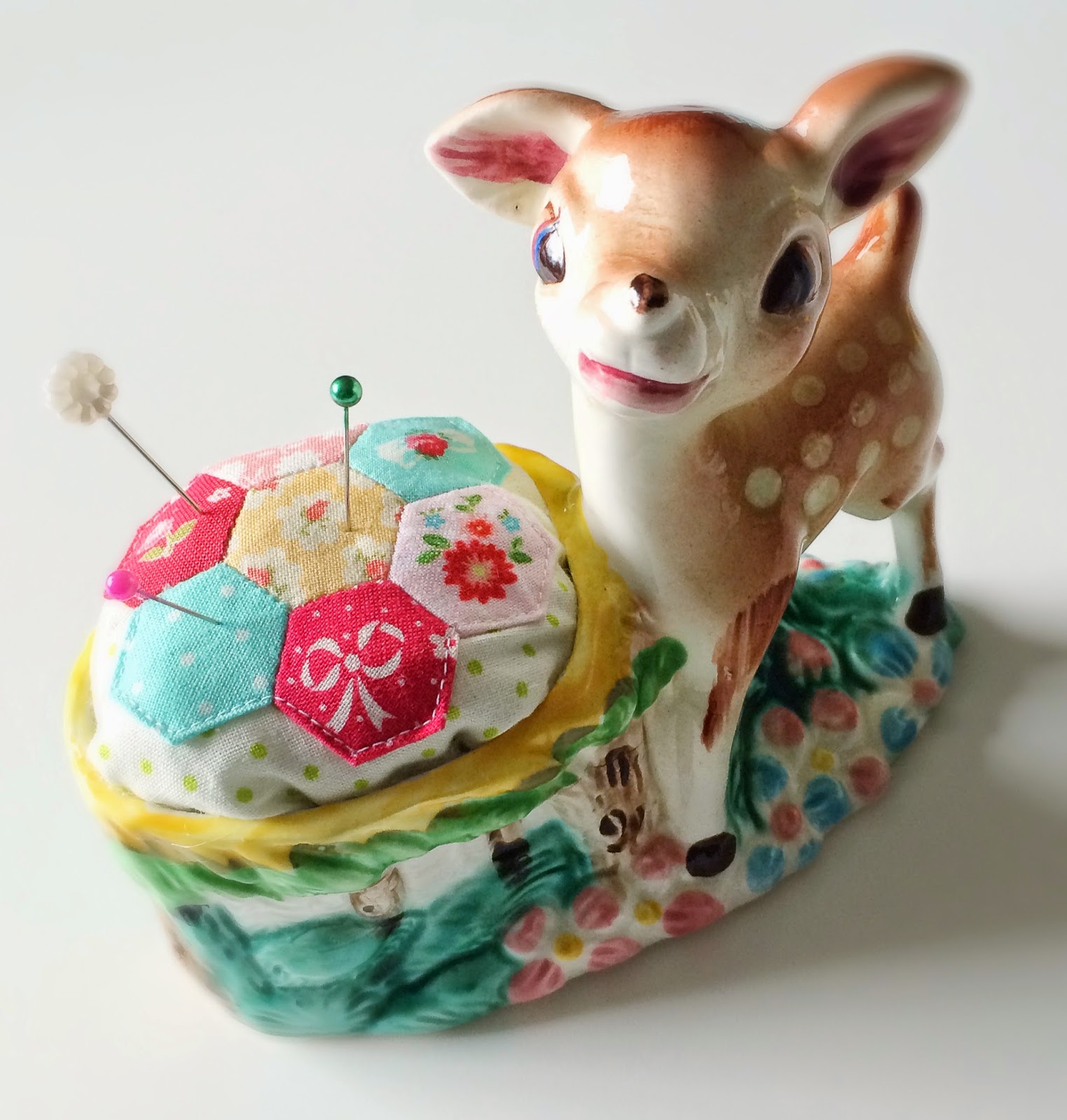 lovely little handmades: vintage planter pincushions