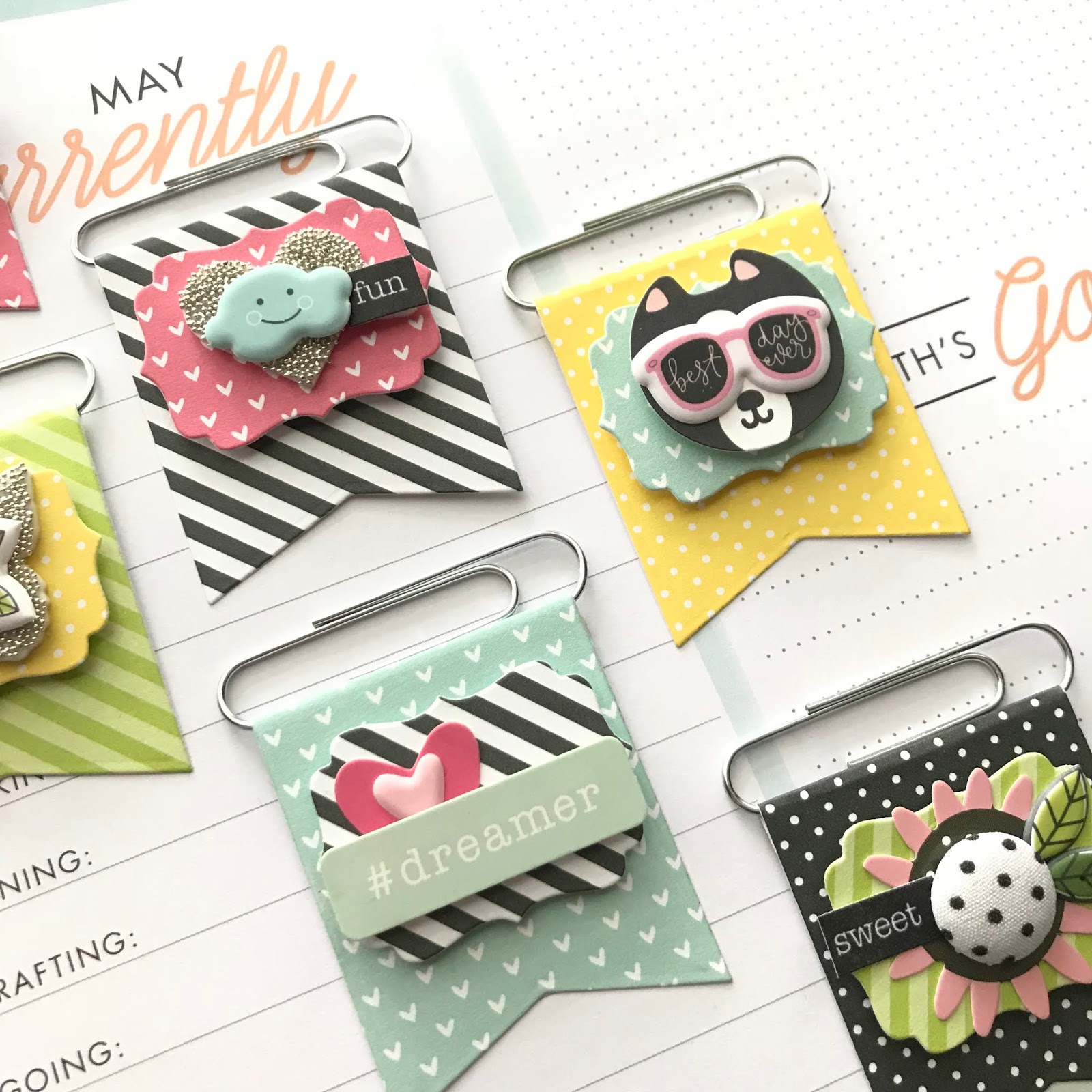 Dot & Whimsy : Paper Bits and Planner Clips