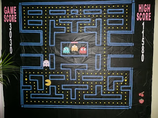 my life, in all its glory: 30. Create 12 New Blogs: Blog #1 - Pac Man Wall