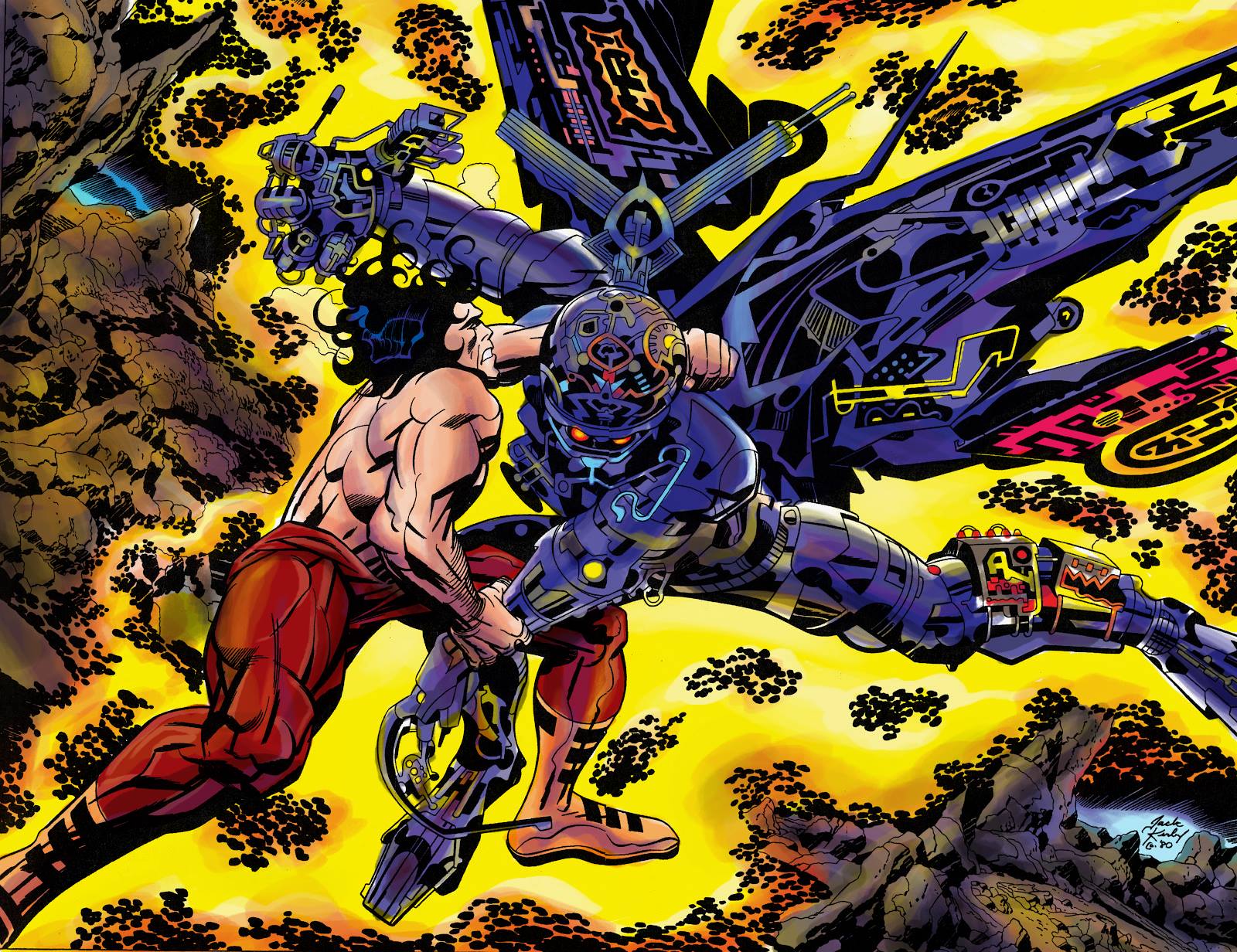Cap'n's Comics: Jacob And The Angel by Jack Kirby