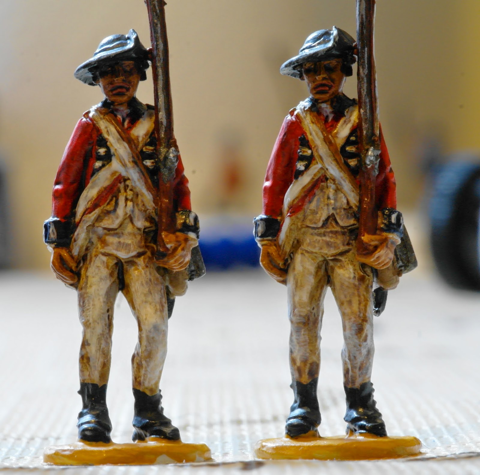 Painting Toy Figures: British Infantry, AWI, (Fife & Drum, 28mm)