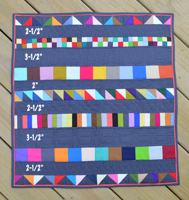 Inspired by Fabric: Paint Chip Mini Quilt Tutorial