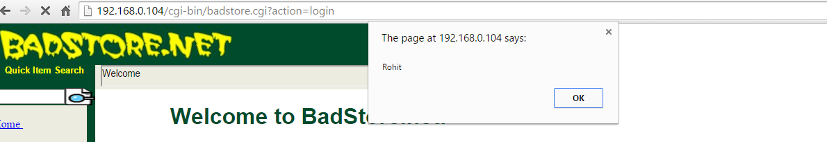 Adventures in Information security : BadStore Webapp Report