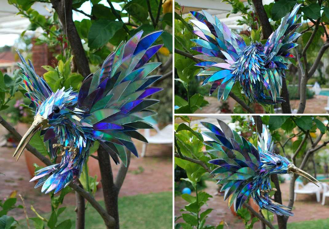 Simply Creative: Shattered CD Sculptures by Sean Avery