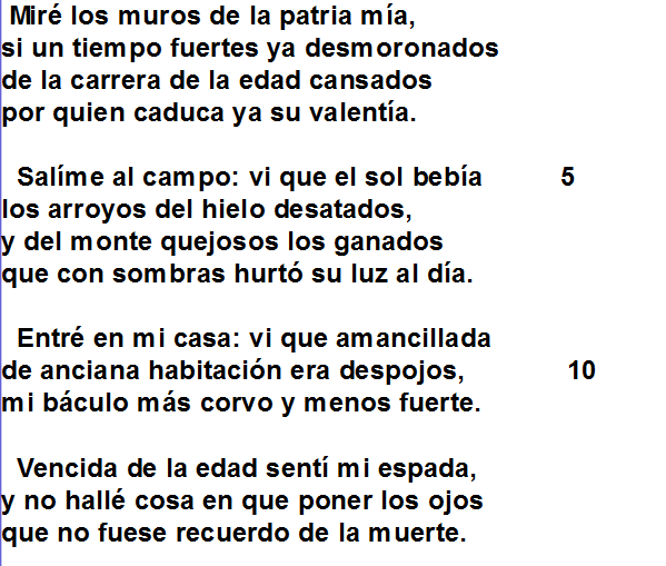 MI LENGUA VIPERINA: QUEVEDO: "MIRÉ LOS MUROS DE LA PATRIA MÍA", PASO A PASO