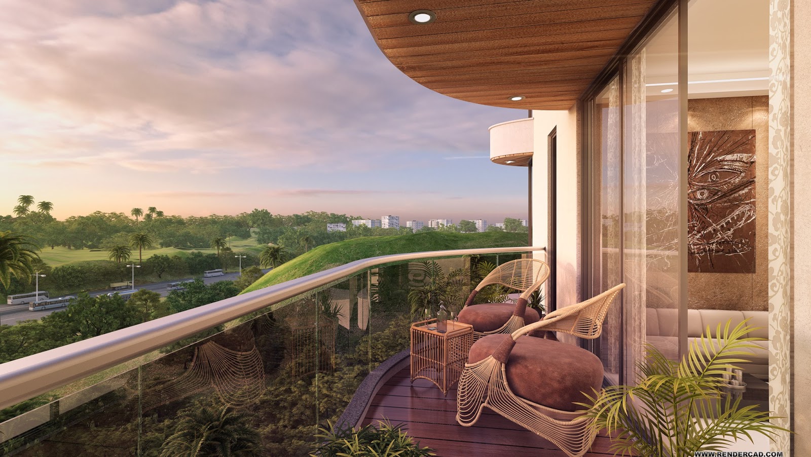 𝔻𝔼ℤ𝕀ℕ𝔼 𝔸ℝℂℍ𝕀𝕋𝔼ℂ𝕋𝕊 𝔻𝕖ˇ𝔸𝕣ˇ : Balcony View Facing Mumbai-Banglore Highway ...