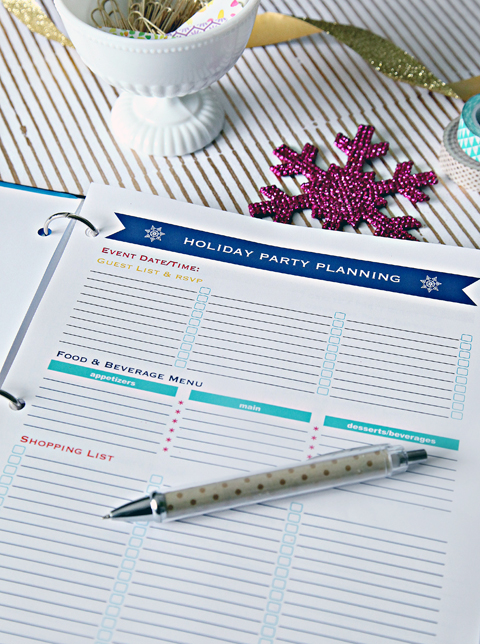 IHeart Organizing: Holiday Party Planning Tips & a Printable!