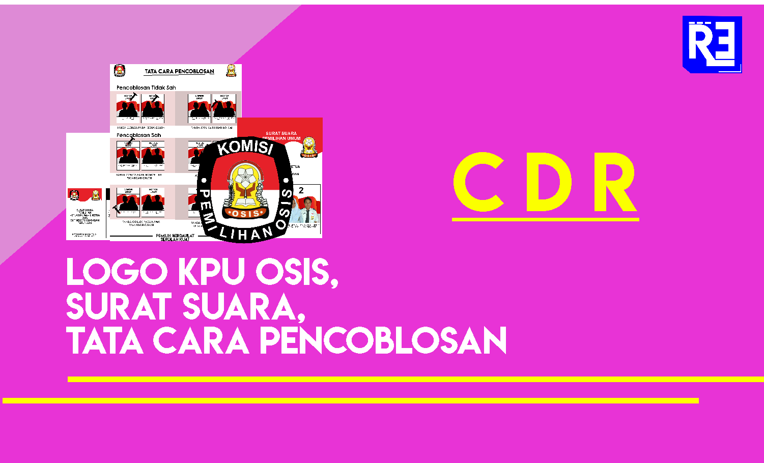 Desain Logo KPU OSIS, Surat Suara, dan Tata Cara Pencoblosan - format ...