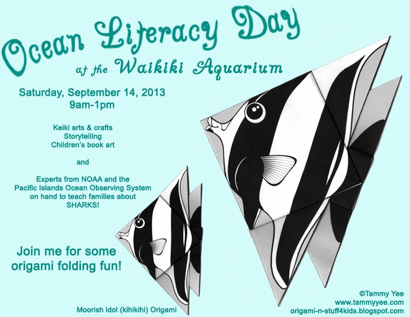 Origami n' Stuff 4 Kids: Origami folding fun at Ocean Literacy Day