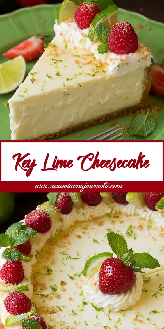 Key Lime Cheesecake - Just Easy Recipe
