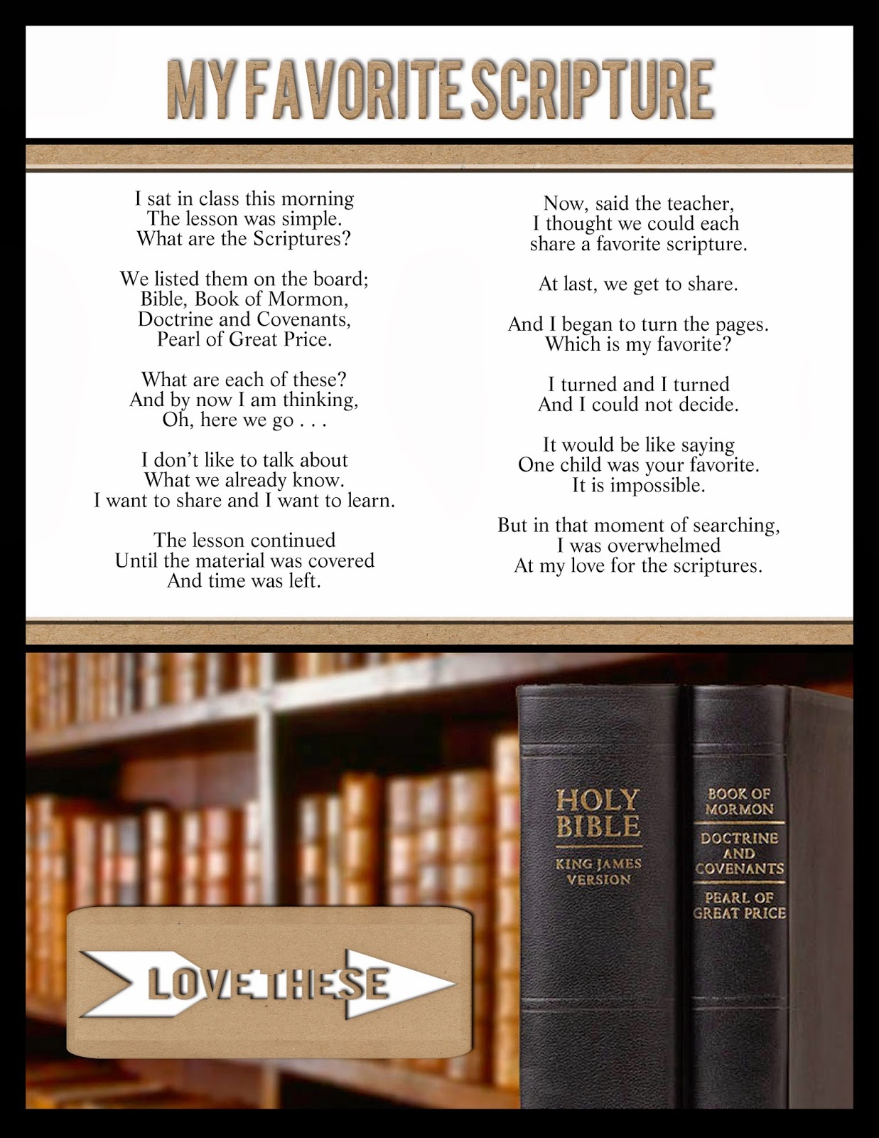 Latter-day Saint Poetry by Loretta Harbertson