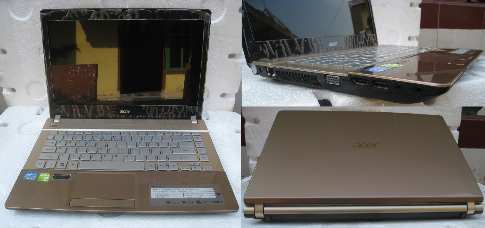 Laptop Gaming - acer aspire V3-471G Core i5 IvyBridge | Jual Beli ...