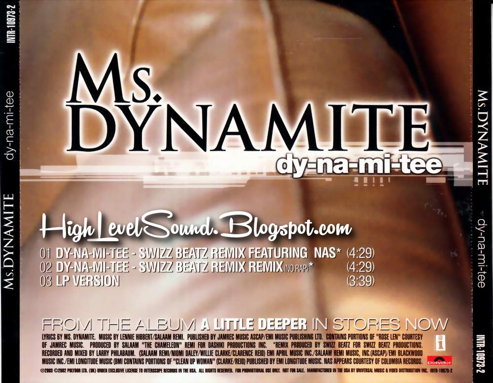 highest level of music: Ms. Dynamite Feat. Nas - Dy-Na-Mi-Tee-(Remix ...
