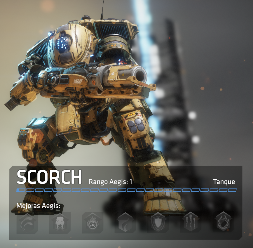 El tanque andante Titanfall 2 el Scorch