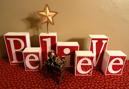 Needles 'n' Knowledge: Believe Blocks Nativity Ensemble