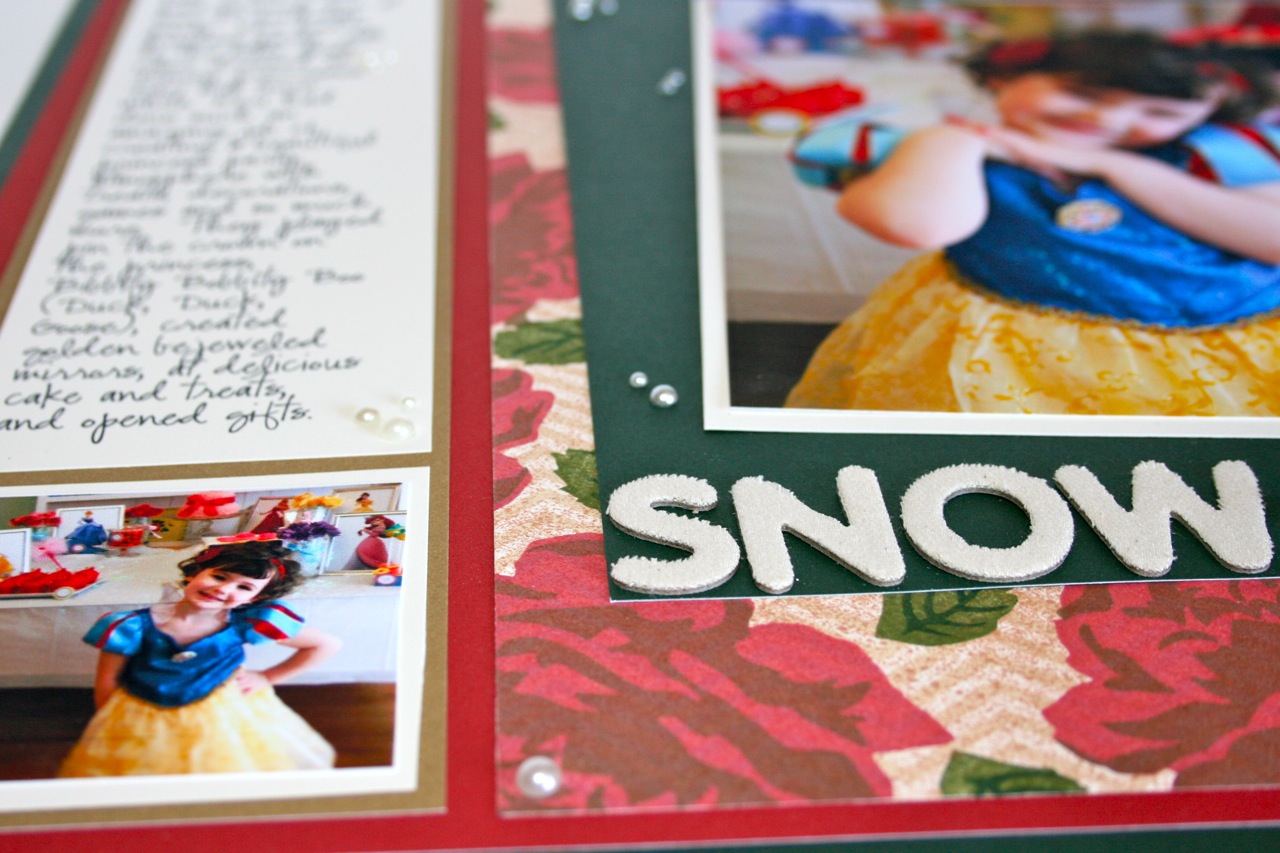 Karen Pedersen: Rose Layout and Card with the March Stamp of the Month