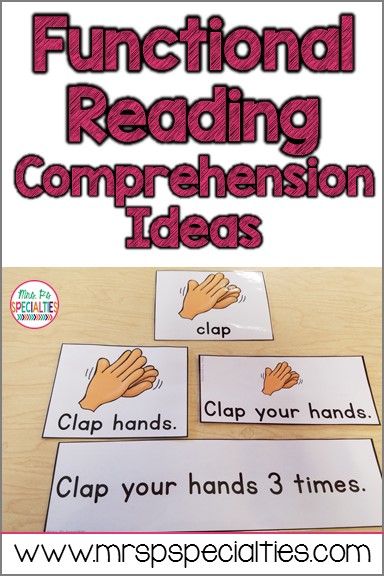 Functional Reading Comprehension | Mrs. P's Specialties!