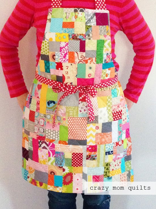 scrap happy apron | crazy mom quilts | Bloglovin’
