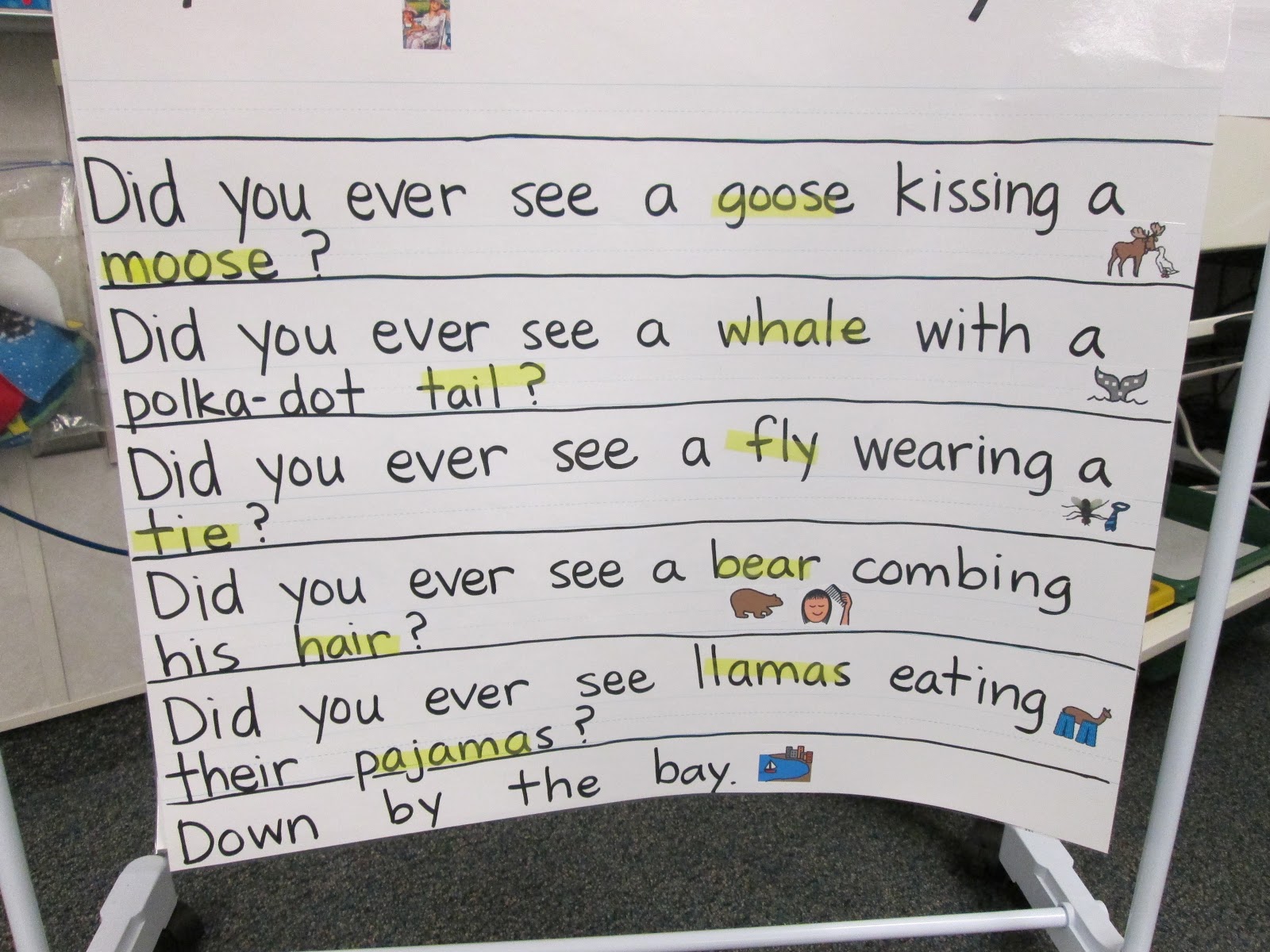 Mrs. Taft's Kindergarten Class: Down By the Bay and Nursery Rhyme Day