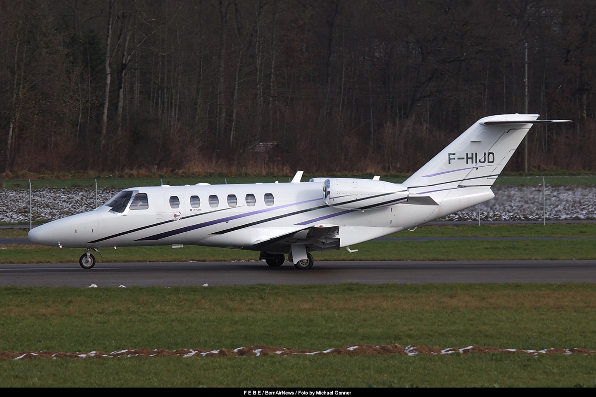 FEBE *** BernAirNews.ch ©: F-HIJD, Cessna 525A CitationJet CJ2+, DEC14