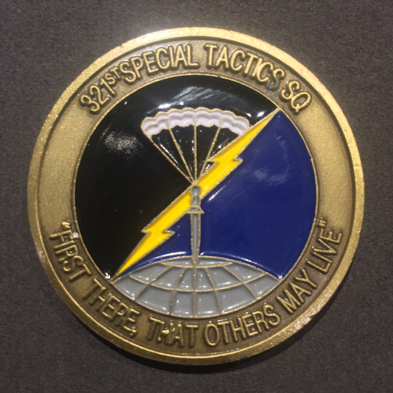 THE USAF RESCUE COLLECTION: USAF 321st STS Challenge Coin