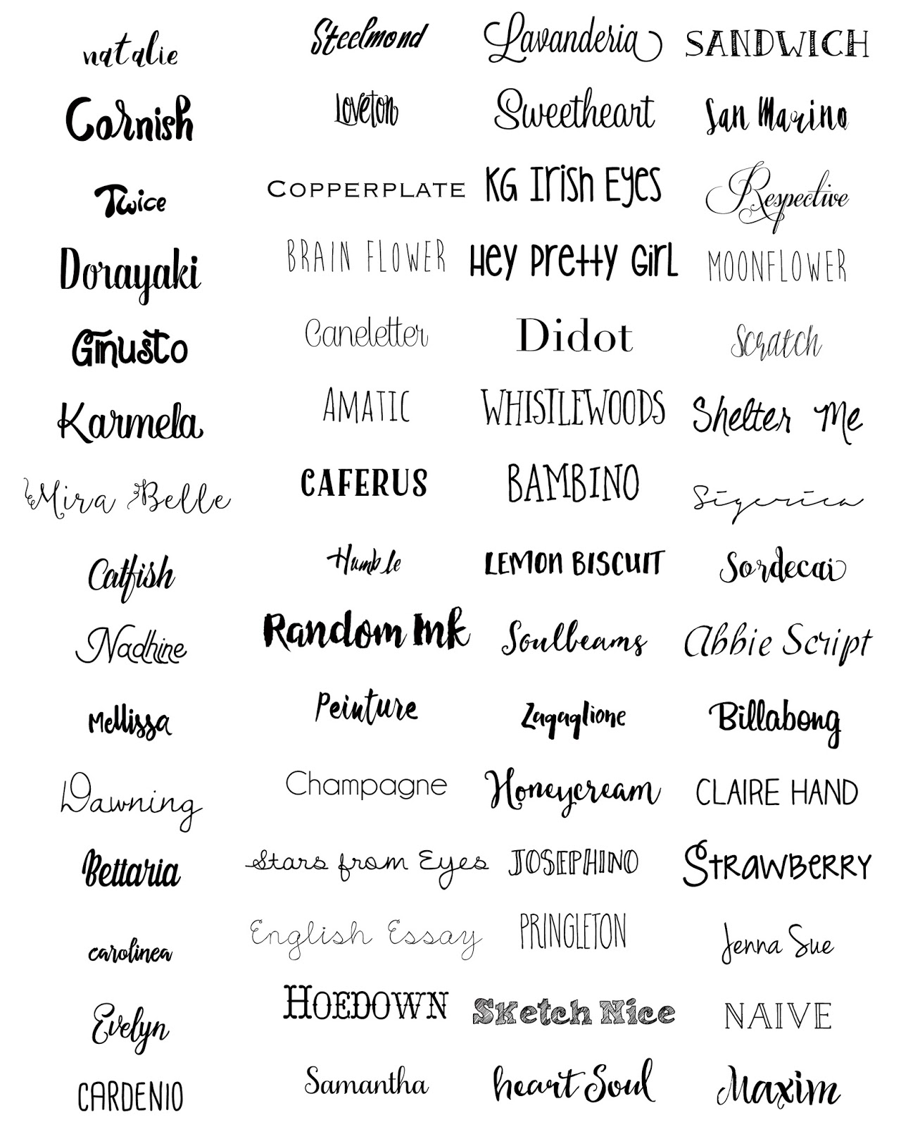 MLA Designs: Fonts...Fonts and More Fonts